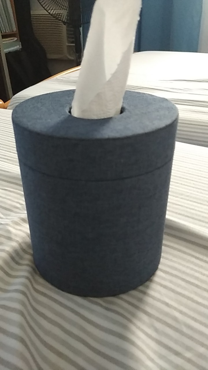 Round Tissue Roll Holder Box, Handmade, High Quality PU Leather ...