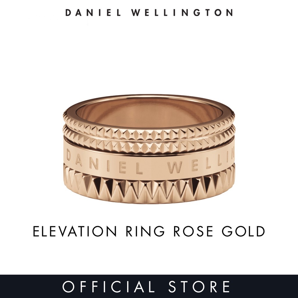 Daniel Wellington Elevation Ring Rose Gold - Unisex Ring - Couple Rings ...