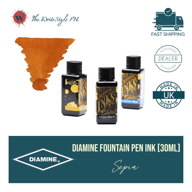 Diamine Fountain Pen Ink [Sepia] | Shopee Philippines