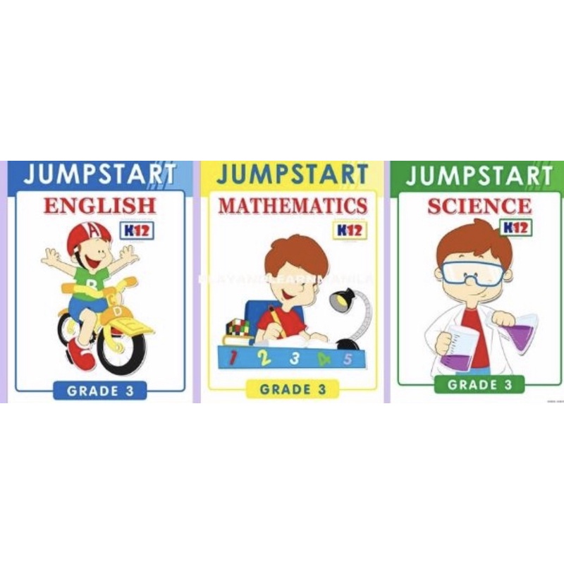 grade 3 books science math English jumpstart | Shopee Philippines