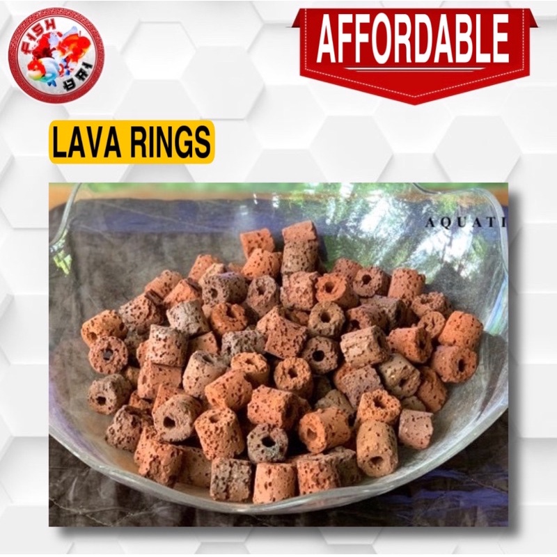 Lava Rings Biological Filter Media for Aquarium 500g (Half Kilo) | Fish ...