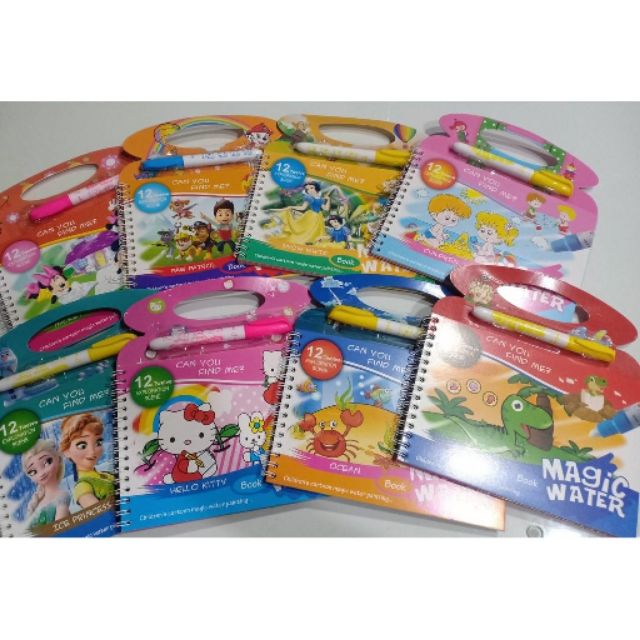 TFL Reusable Kids Coloring Doodle Toddler Activity Magic Water Drawing ...