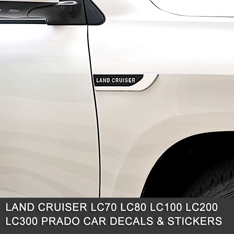 2pcs ABS Car Front Side Fender Sticker Decal Auto Emblem Badge ...