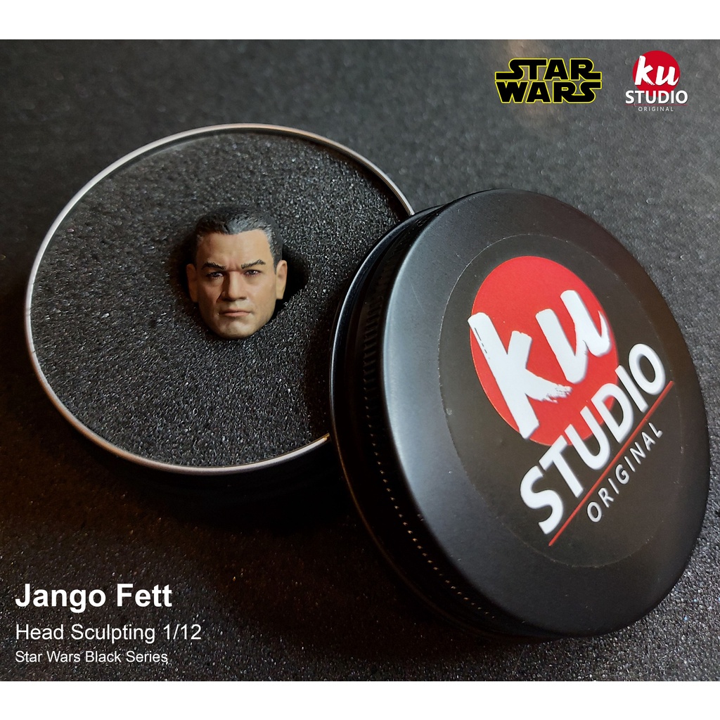 Jango Fett Head Sculpt 1/12 Star Wars Black Series | Shopee Philippines