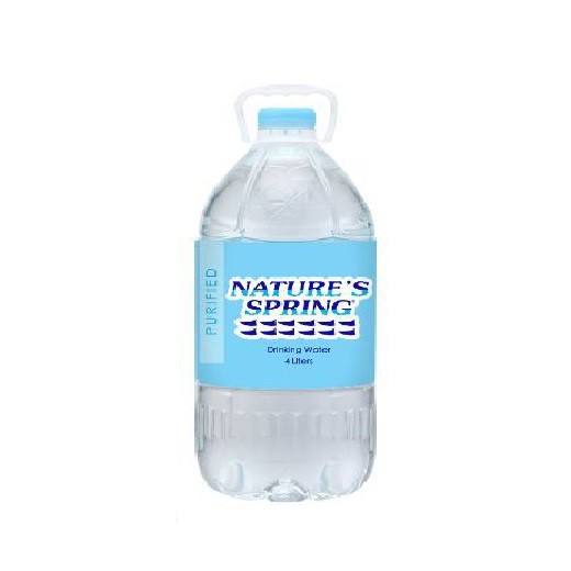 Nature's Spring Purified Water 4 Liters | Shopee Philippines