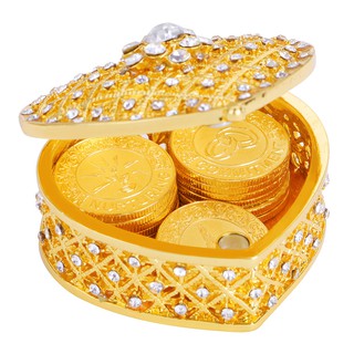 English Gold Wedding Library Arrhae with Heart Gift Box Unity Las Arras ...