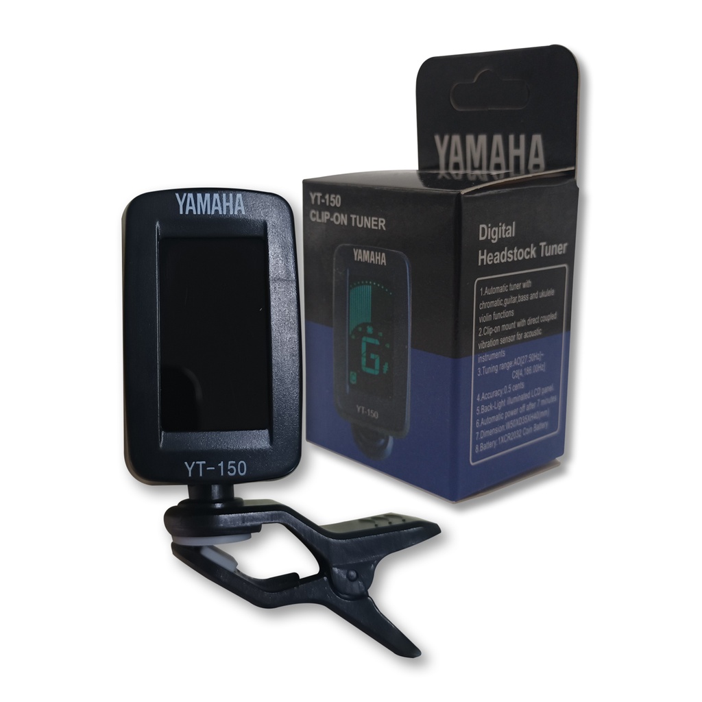 Yamaha YT-150 Clip-on Tuner Automatic Tuner with Chromatic, Guitar ...