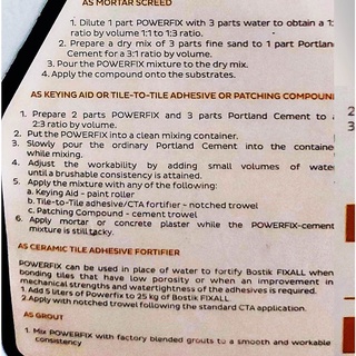 BOSTIK Powerfix Addmix Emulsion Multi-Purpose Acrylic Latex Fortifying ...