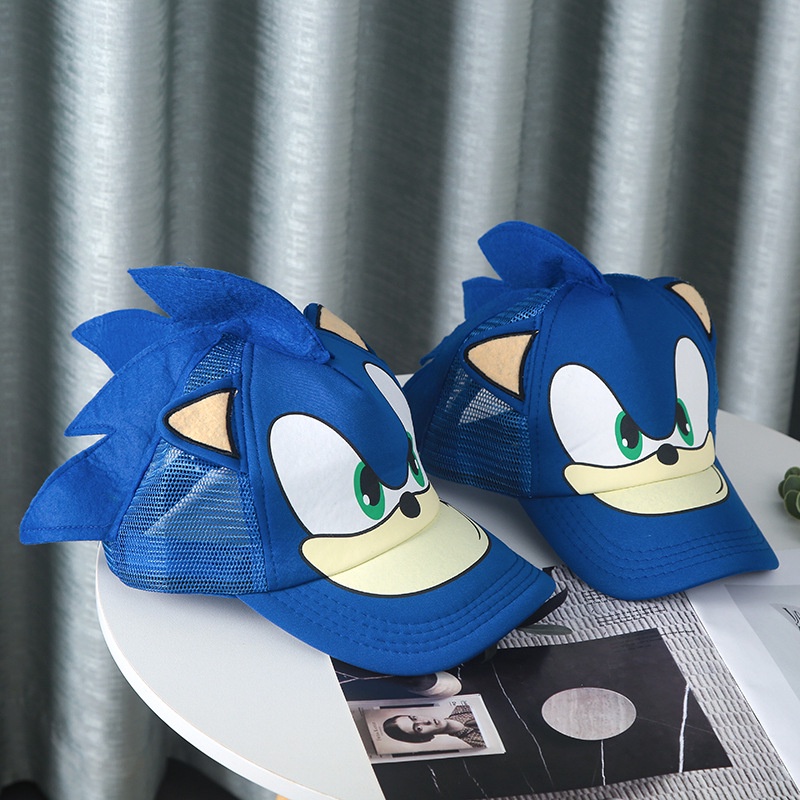 Anime Cartoon Hedgehog Sonic Hat Sonic Kid Super Sonic Mouse Mesh Cap ...