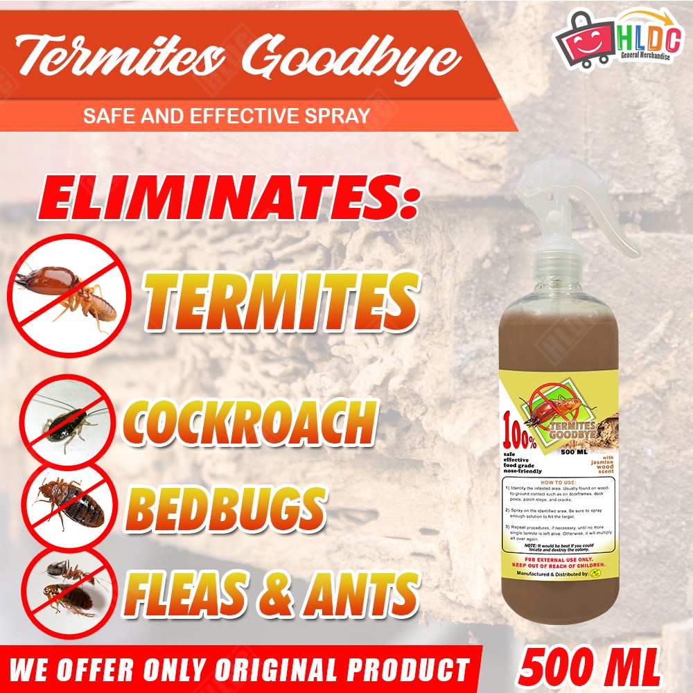 Termites Goodbye Spray 500ml Natural Termites Killer Pamatay Anay with ...