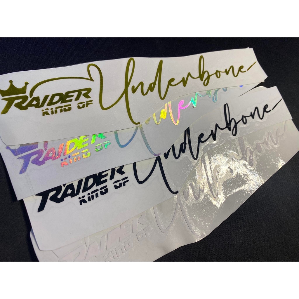 Raider - King of Underbone | Premium cut out Sticker | Shopee Philippines