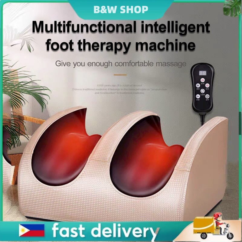 Electric Foot heating Leg Relax Massager Acupoint Machine Remote ...