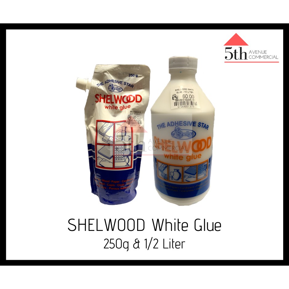 SHELBY Shelwood White Glue (250g/pouch & 1/2 Liter) | Shopee Philippines