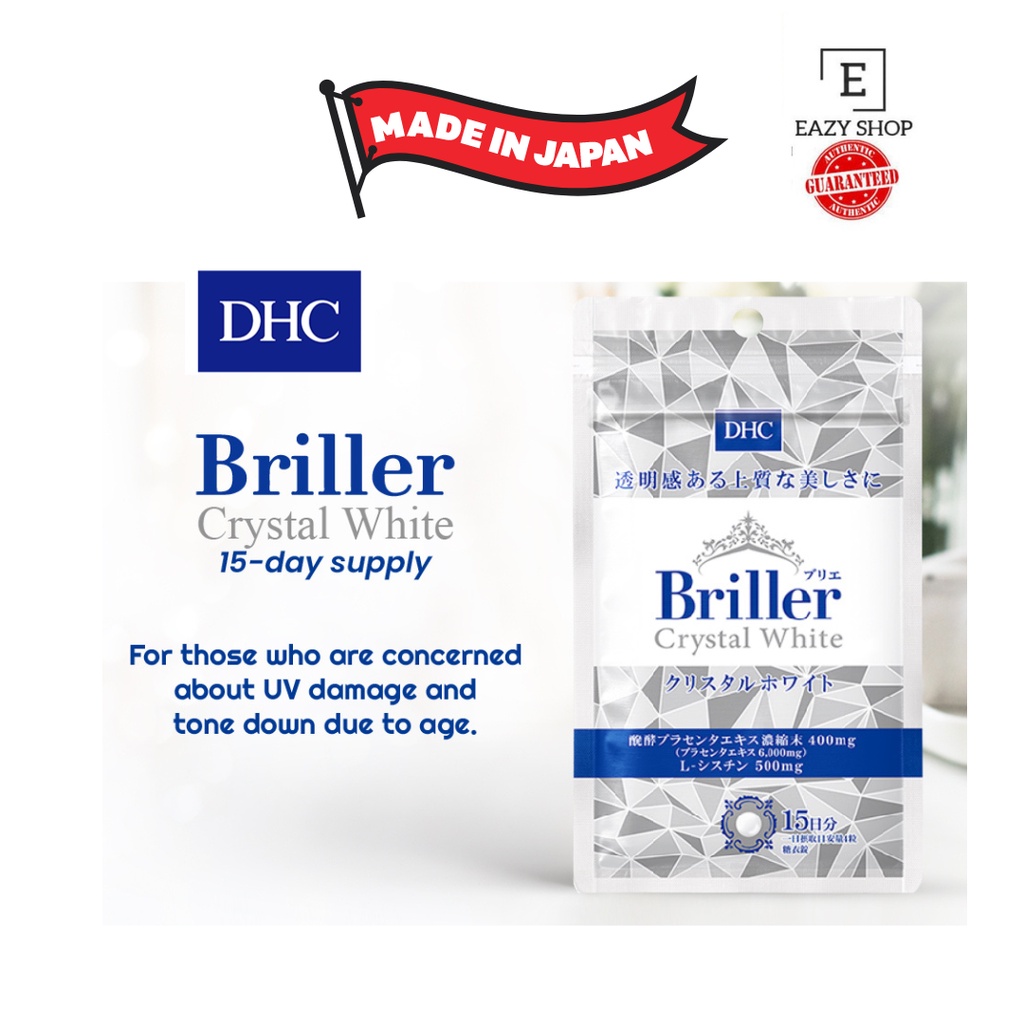 DHC Briller Crystal White WHITENING SUPPLEMENT (15 Days Supply ...