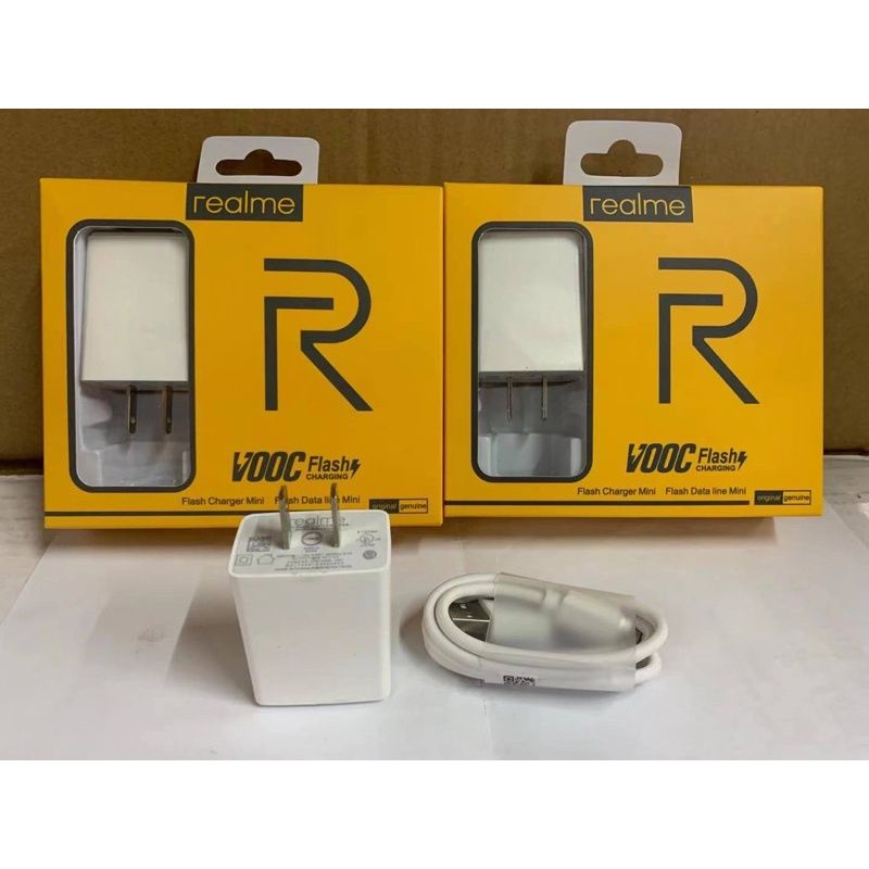 Realme Charger Original VOOC Flash Fast Charger 5A Micro Usb/Type C ...