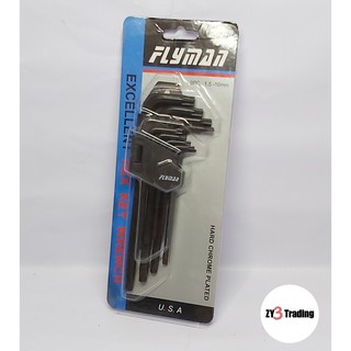 Flyman 9 Pcs. Allen Wrench Set (FLOWER KEYS) | Shopee Philippines