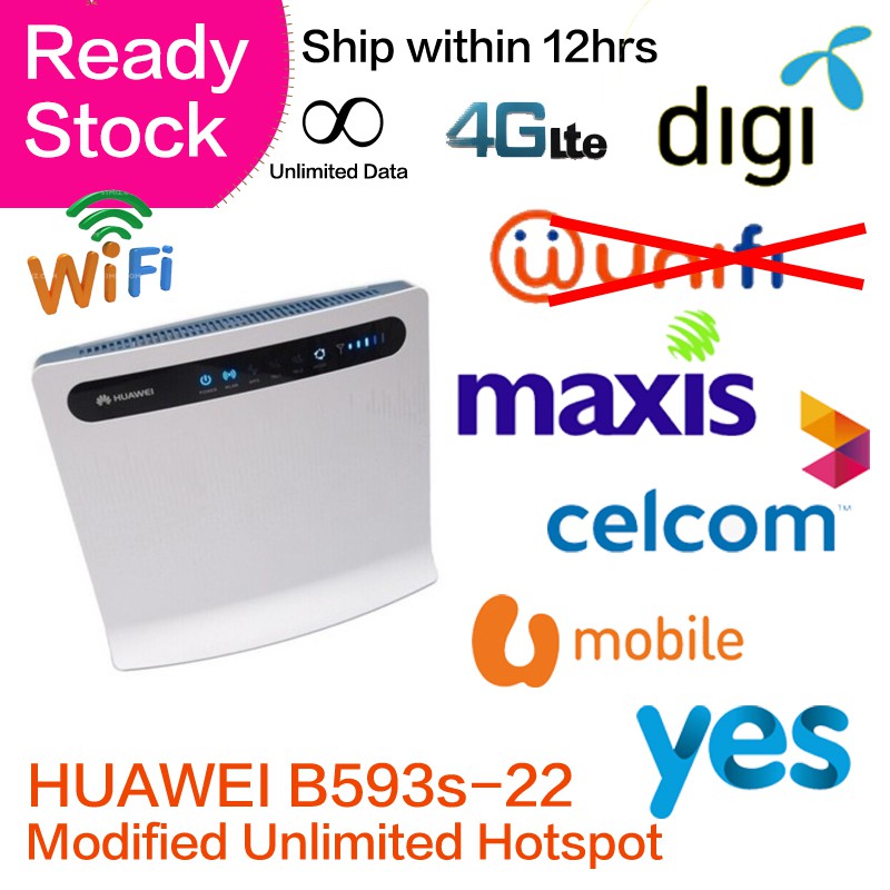 【Modified】【UNLOCKED】 HUAWEI B593s-22 E5186s-22a [Cat 6 300Mbps] B311b ...