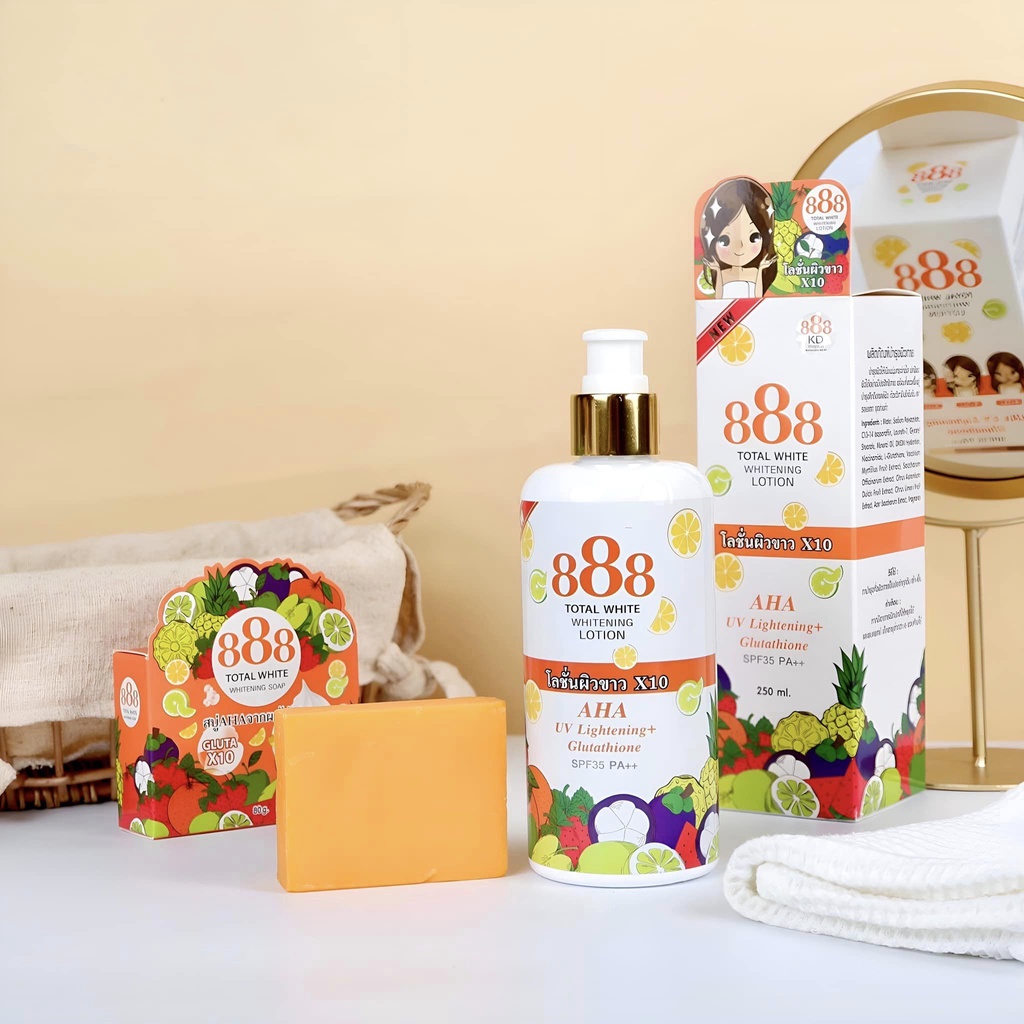 888 Total White | Lotion and Soap | Proven Safe and Effective ...