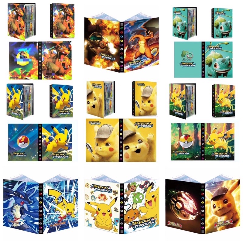 home799 240 Cards Pokemon Album Book Collection Holder Pocket Anime Map ...