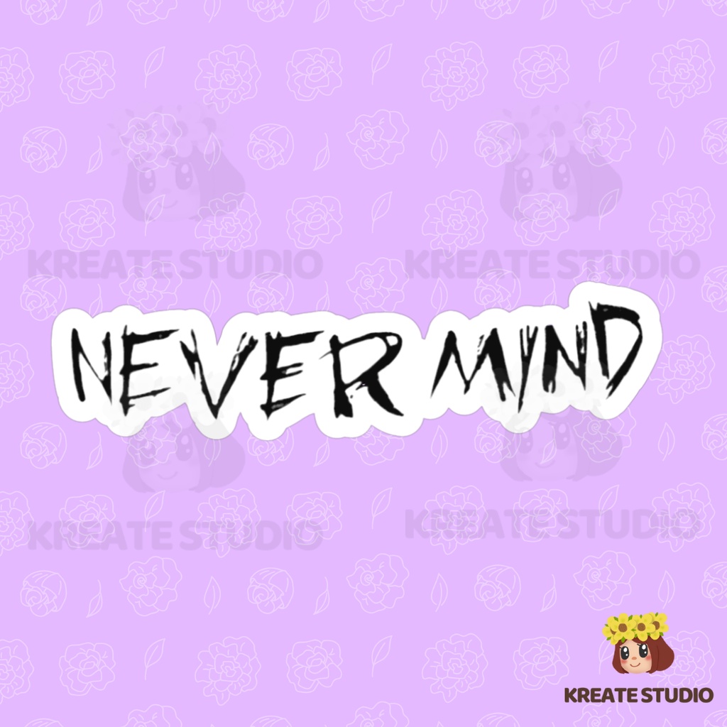 NEVERMIND JIMIN TATTOO INSPIRED - Waterproof Vinyl Sticker | Matte ...