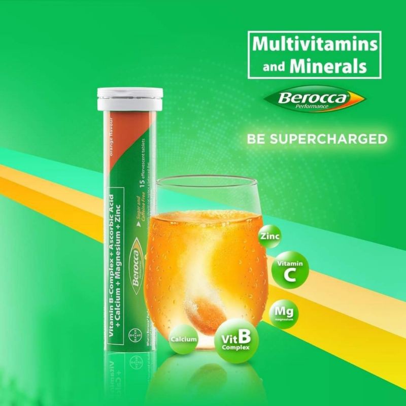 BEROCCA PERFORMANCE Multivitamins - 10 / 15 / 30 Effervescent Tablets ...
