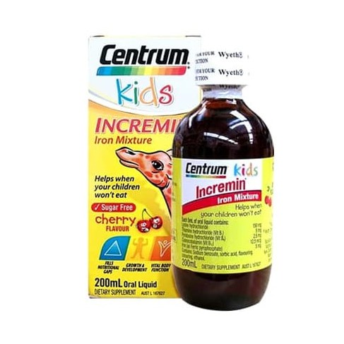 Centrum Kids Incremin Iron Mixture Cherry Flavour 200ml 3/2022 | Shopee ...