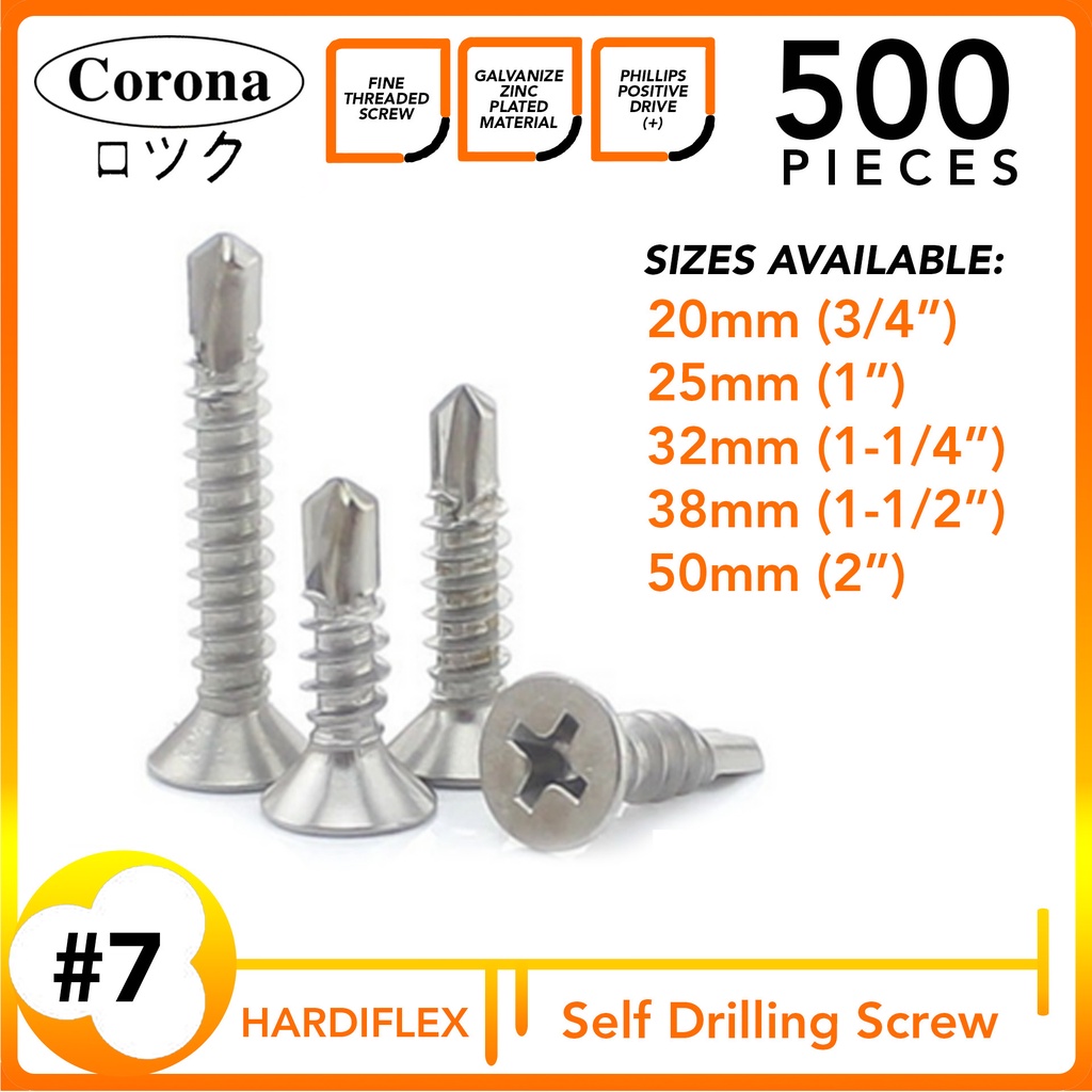 500pcs Self Drilling Hardiflex Screw Window Screw for Ficem Fiber ...