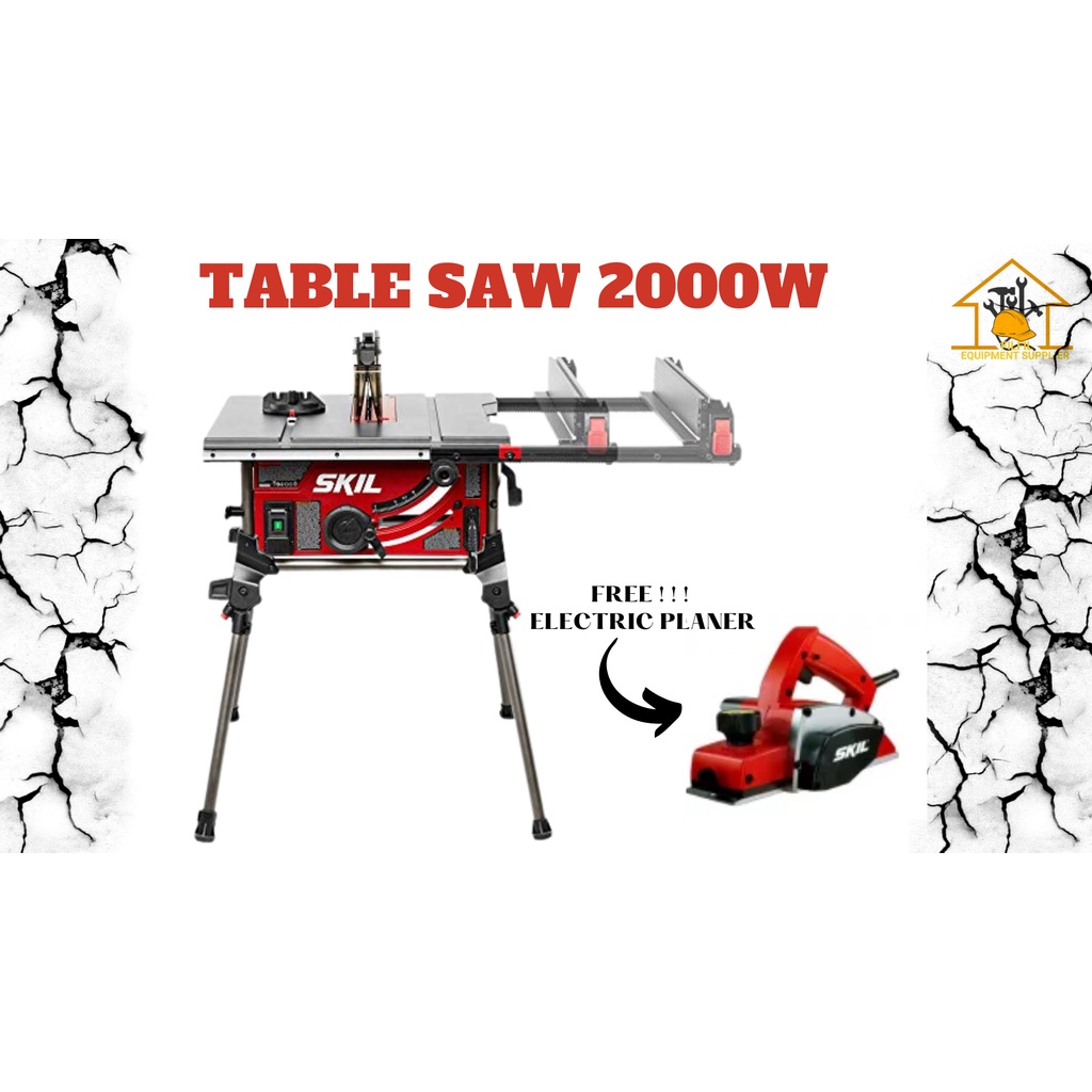 SKIL 2000W TABLE SAW WITH FOLDABLE STAND BT12121340AA | Shopee Philippines