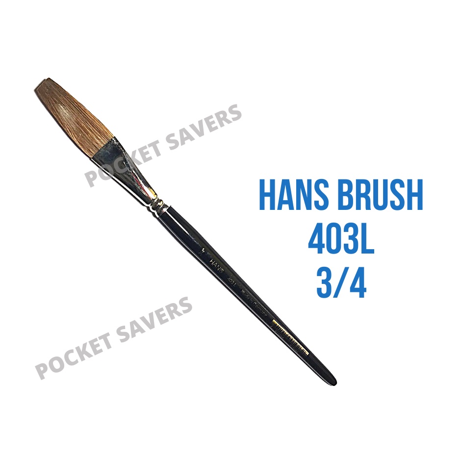 Original HANS Camel Brush 403L BIG SIZES (Paint Hair Brushes, Natural ...