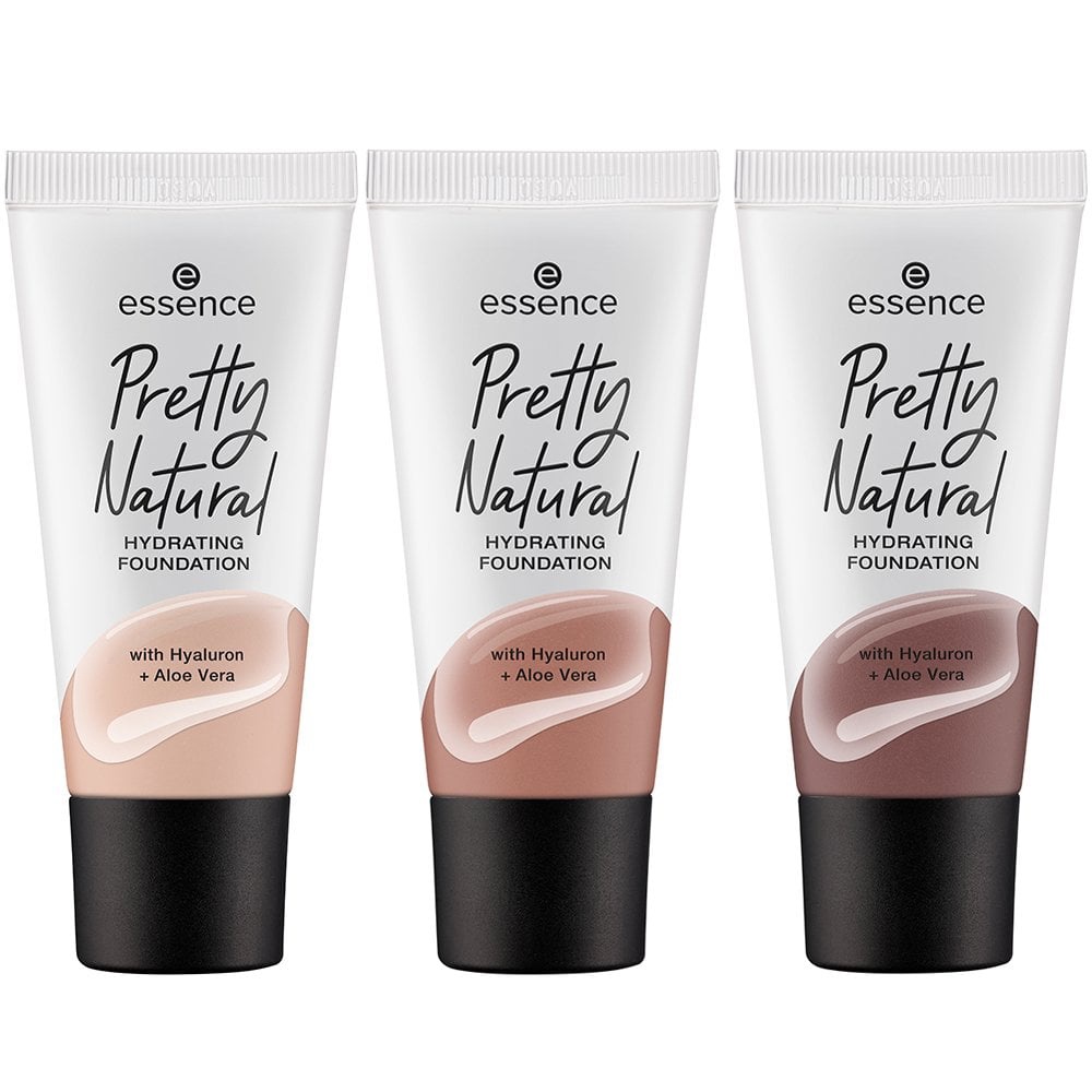ESSENCE Pretty Natural Hydrating Foundation 30ml Hyaluron + Aloe Vera ...