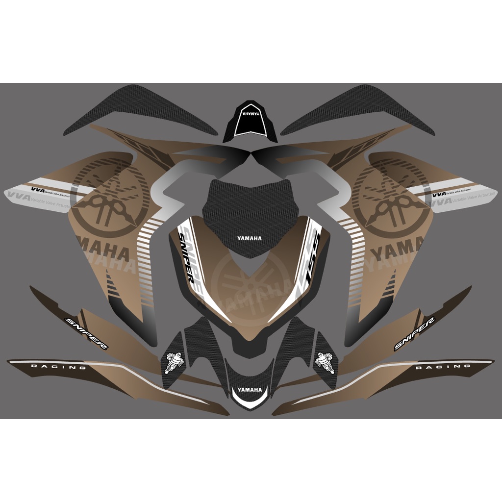 Sniper 155 Fulldecals Glossy Sticker. laminated High quality Sticker ...