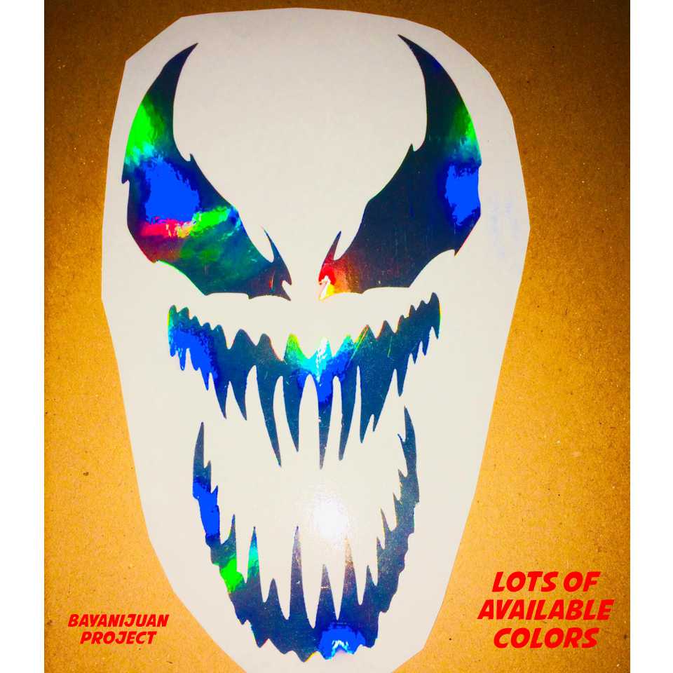 Venom Comicbook Logo Sticker 1 Inch 3 Inch 5 Inch Vinyl