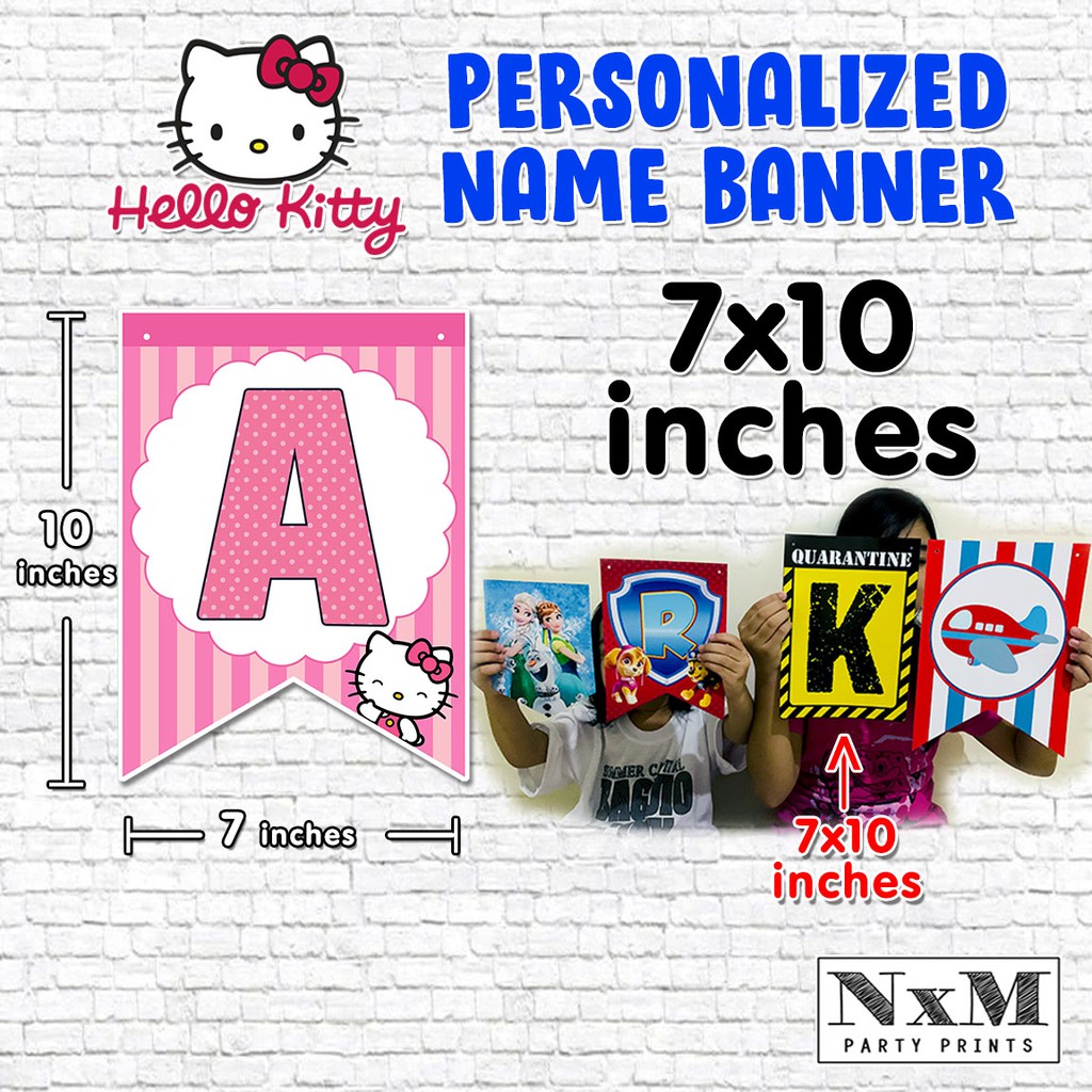 Hello Kitty Name Banner