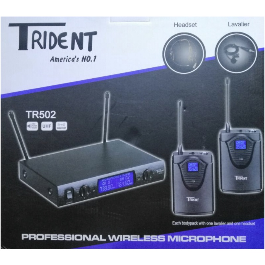 ORIGINAL Trident Lapel Mic TR-502 the Original Wireless Lapel ...