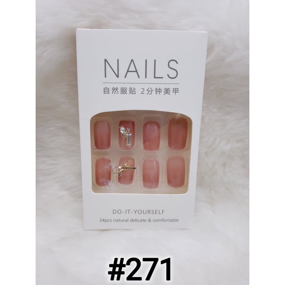 WEARABLE NAILS 24PCS | Shopee Philippines