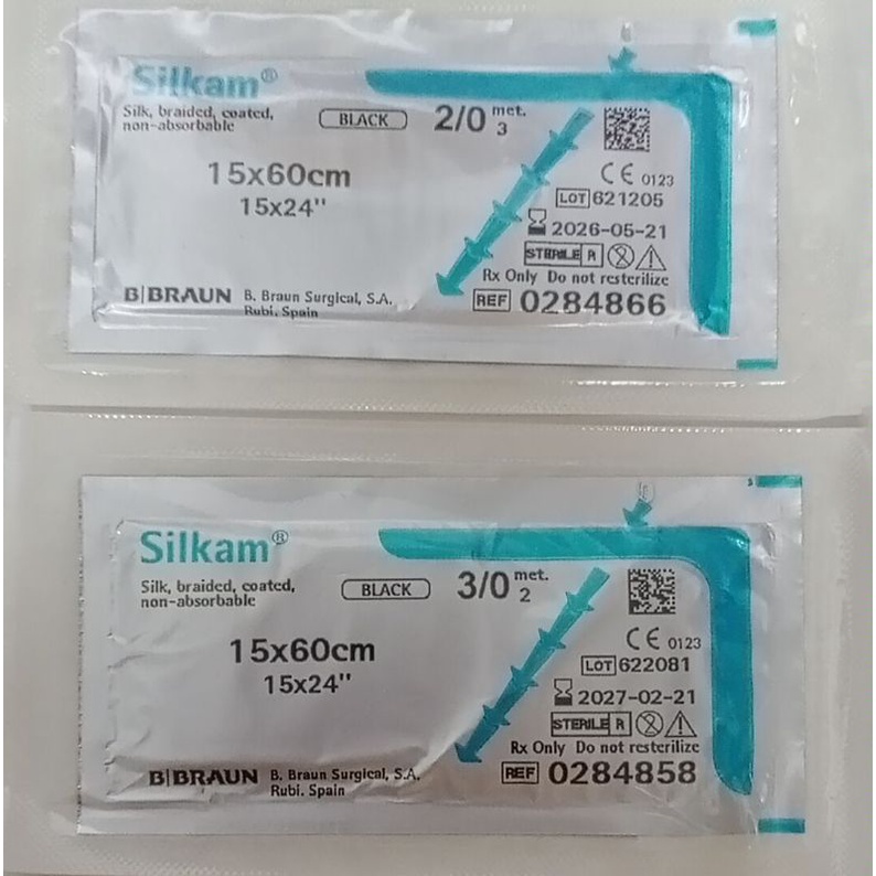 Silkam 2/0-3/0 sutures (B Braun) Sold per piece | Shopee Philippines