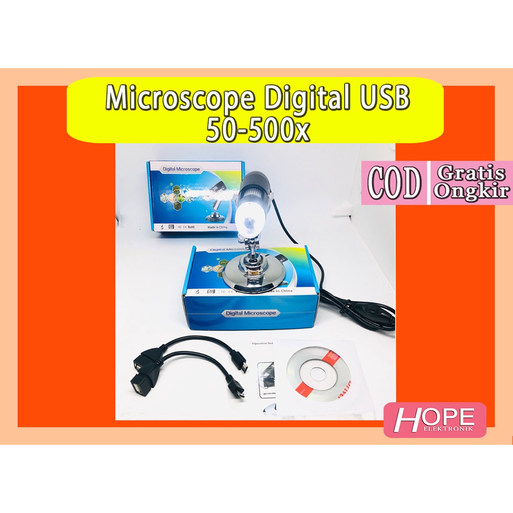 USB Digital Microscope 50-500x | Shopee Philippines