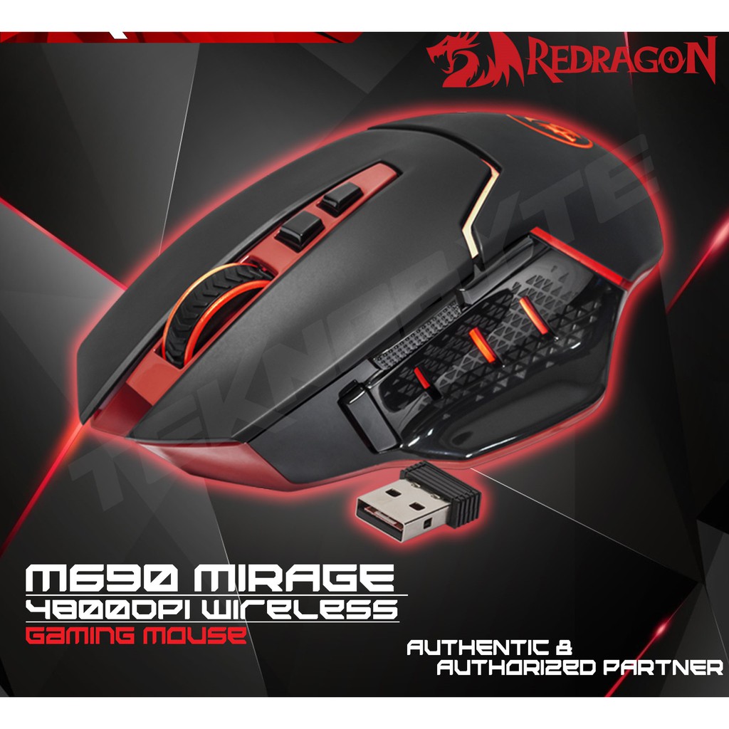 Redragon mirage m690 4800 dpi wireless gaming mouse | BeeCost