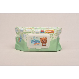 Beybiko Baby Wipes Unscented 80 sheets + 20 sheets free X 1 Pack ...