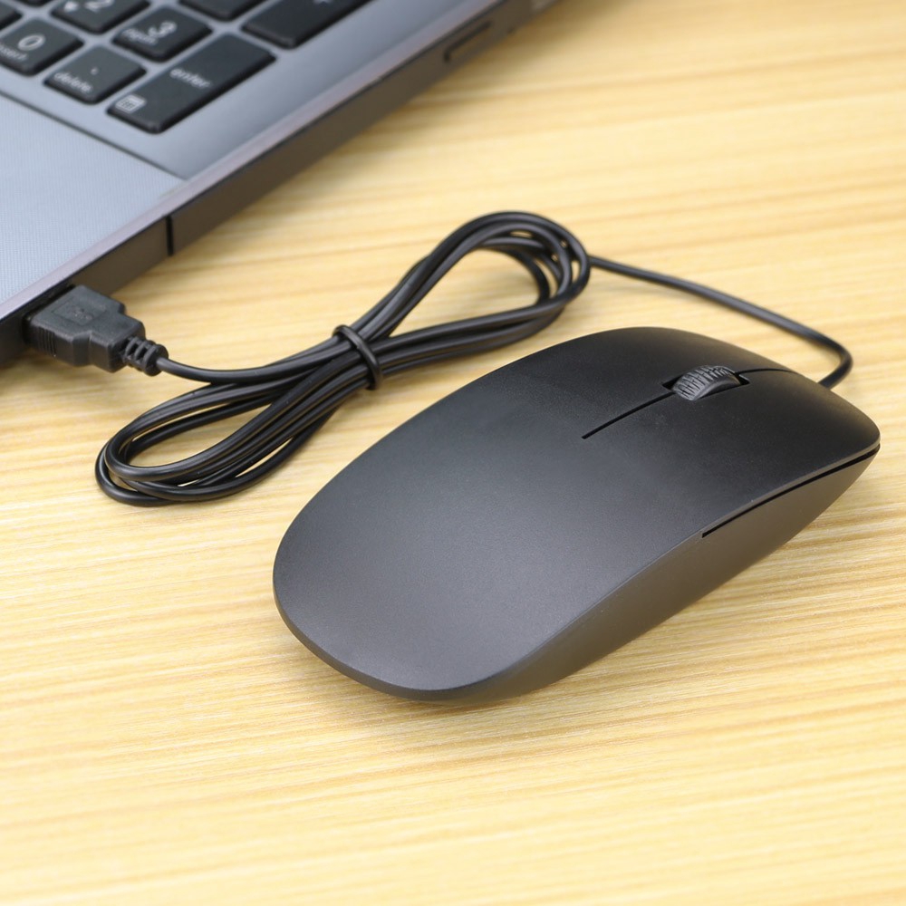 [READY STOCK]Ultra Thin Wired Mouse 3 buttons 1200DPI USB Optical Mouse ...