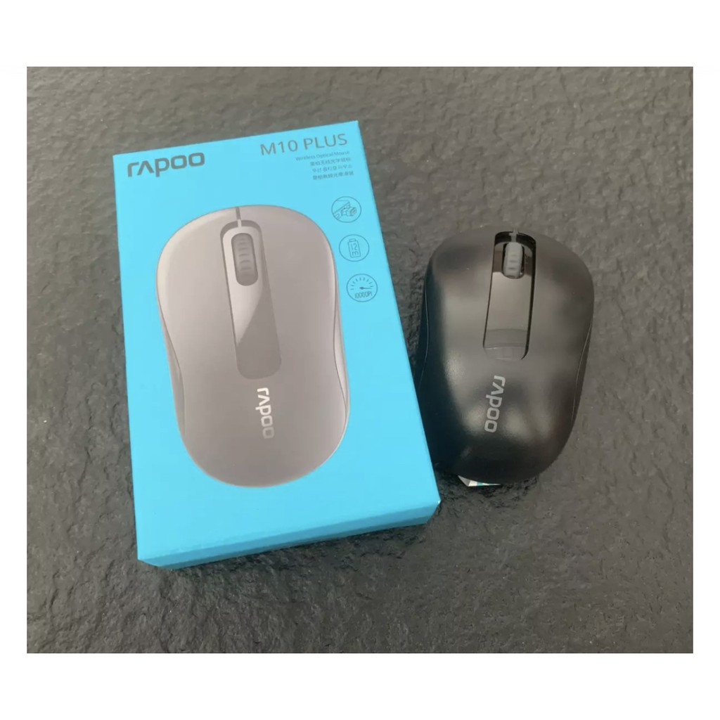 100% Original Rapoo M10 plus Wireless mouse with battery & Usb receiver ...