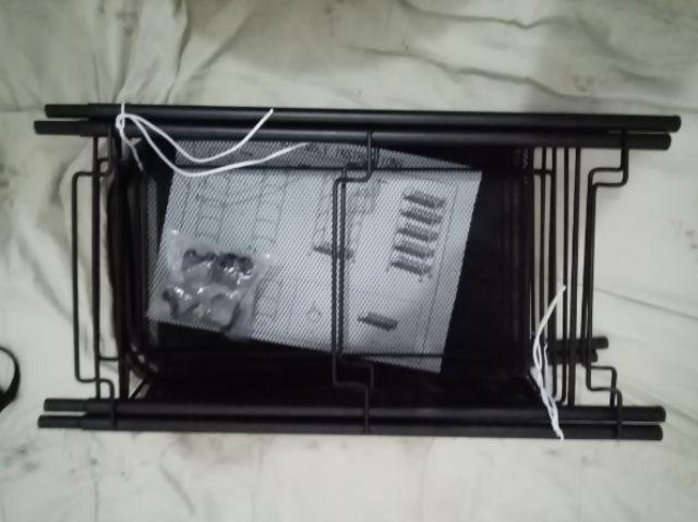 LOCAUPIN Kitchen Metal Mesh Wire Trolley Easy Moving Storage Cart Rack ...