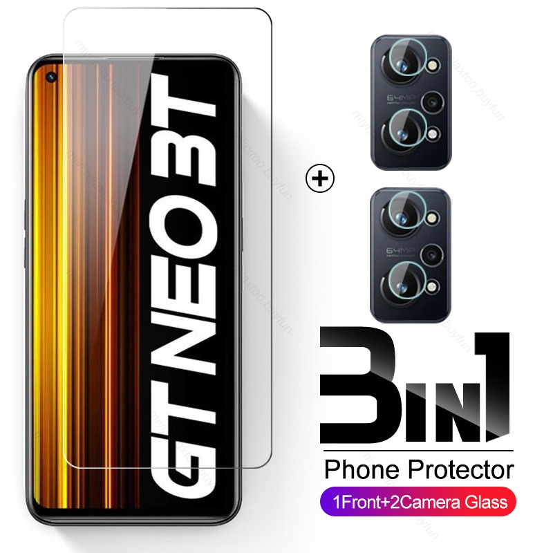 3-to-1 camera lens screen protector for realme gt neo 3t tempered glass ...