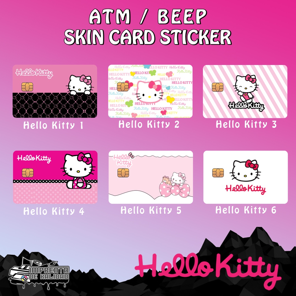 Hello kitty Skin Card Sticker Vinyl Debit/ATM/beep card sticker skin ...