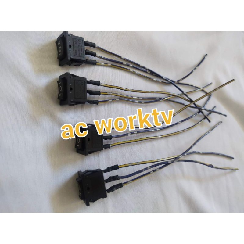 Rocker switch KCD1 3-way set (Rectangle Shaped) Heavy duty | Shopee ...