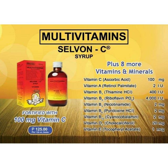 Selvon C syrup (120 mL) | Shopee Philippines