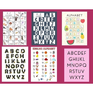 LAMINATED ALPHABET CHART A4 SIZE | Shopee Philippines