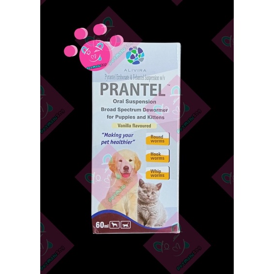 PRANTEL Oral Suspension (Vanilla Flavor) | Shopee Philippines
