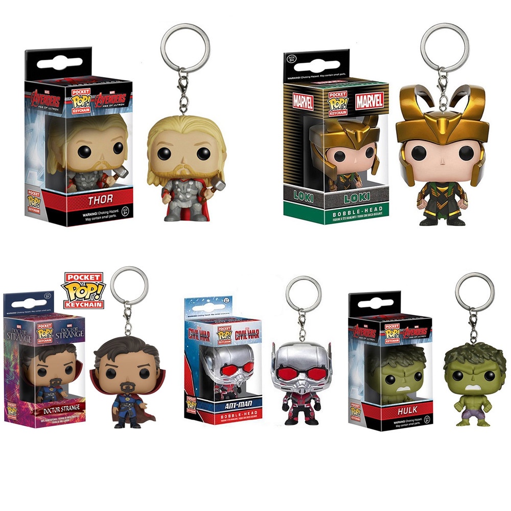 Funko Pocket Pop Keychain Marvel Keyring Avengers Thor - Doctor Strange ...