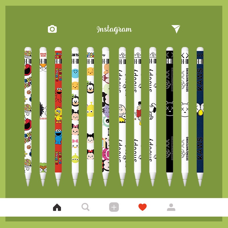 3 Piece Apple Pencil Sticker IPad Stylus 1/2 Generation Nib Cover with ...